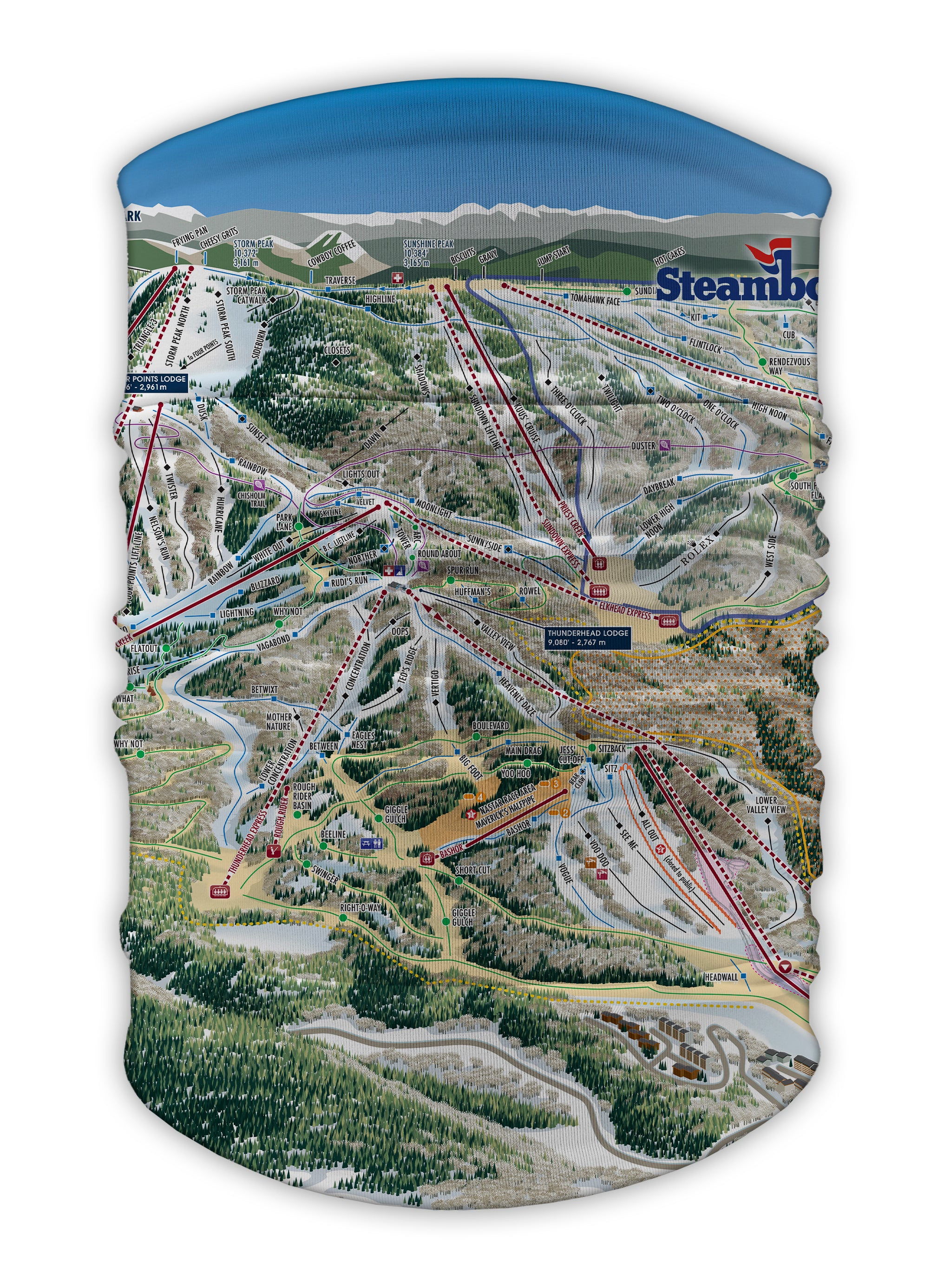 Adult Double Tube Face Mask - 2 Styles